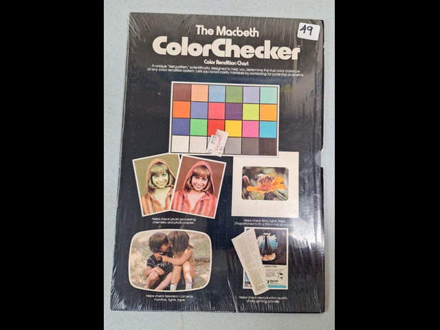 49. Macbeth Color Checker Color Rendition Chart, new never opened ...